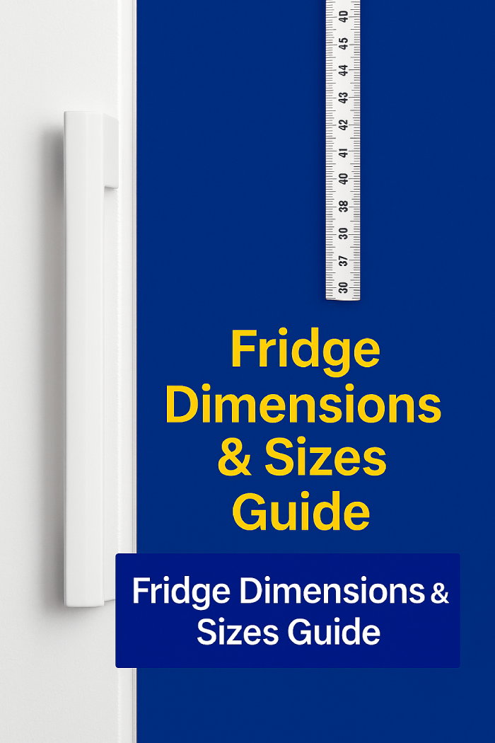 Fridge Sizes & Dimensions in Canadian Homes : Find the Right Fit